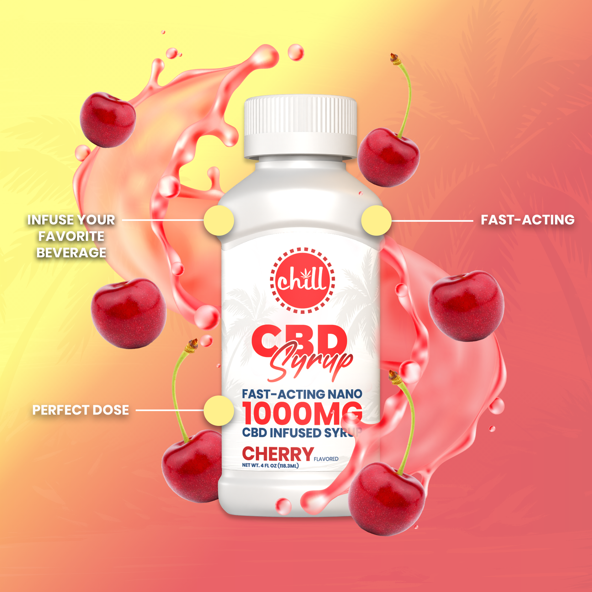 Cherry CBD Syrup | 1000mg – Chill Store